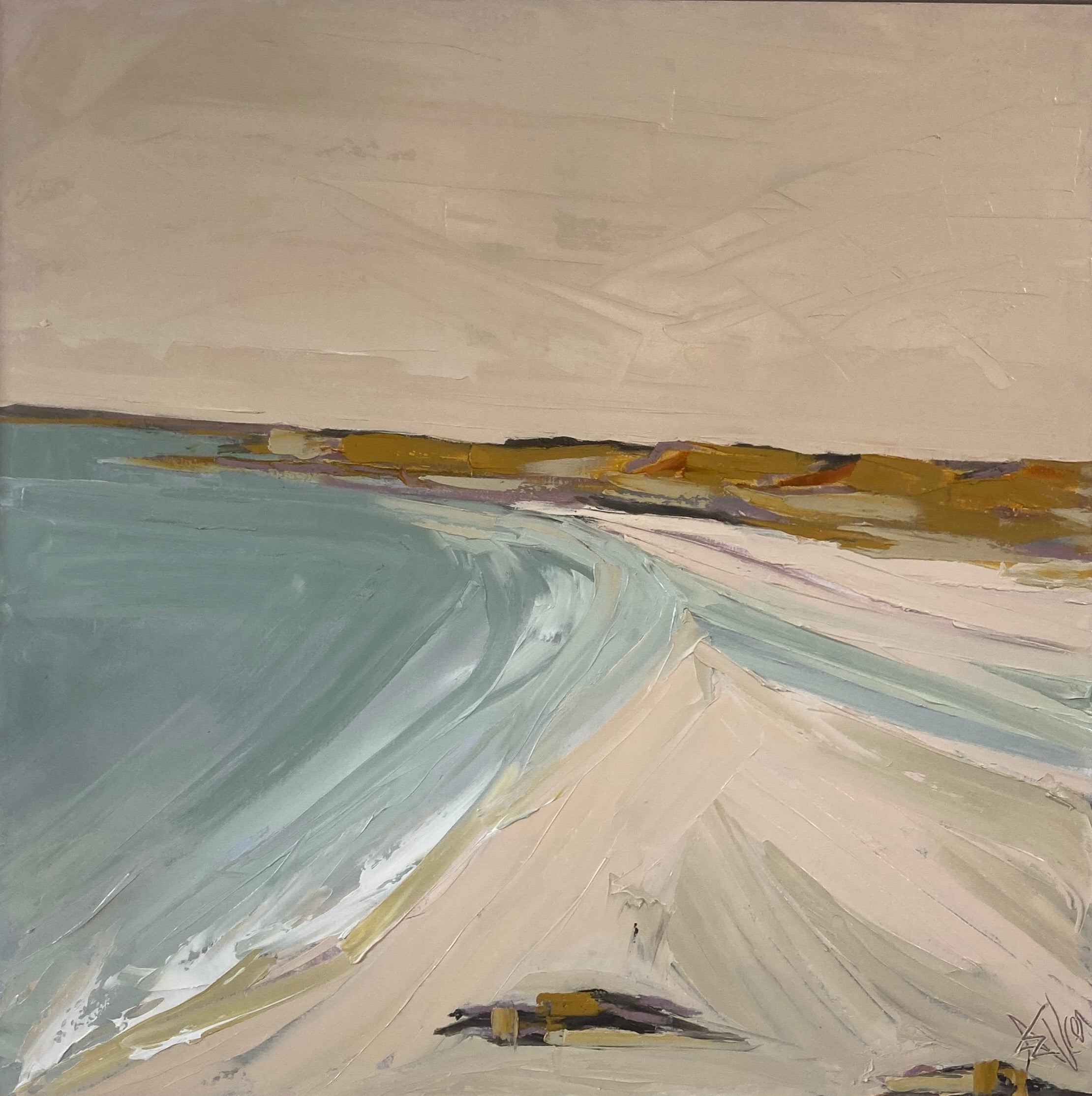 Angela Uren Summer Tide, Blue Anchor Beach | SHAKSPEARE GLASS